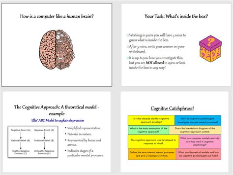 Complete Cognitive Approach Lesson Teaching Resources