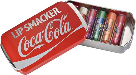 Lip Smacker Coca Cola Tin Collection Set Of Flavoured Lip Balms For