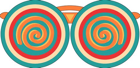 Vintage Carnival Hypnotic Party Glasses 20544425 Vector Art At Vecteezy