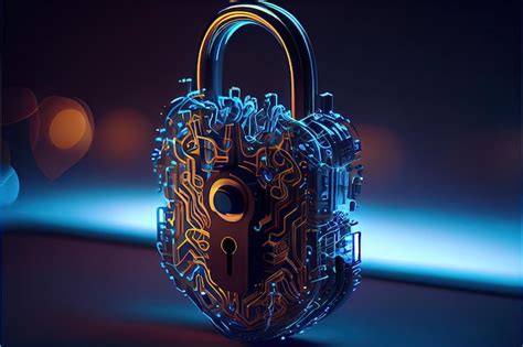 Premium Photo Cyber Security Network Digital Padlock With Data Protection Technology