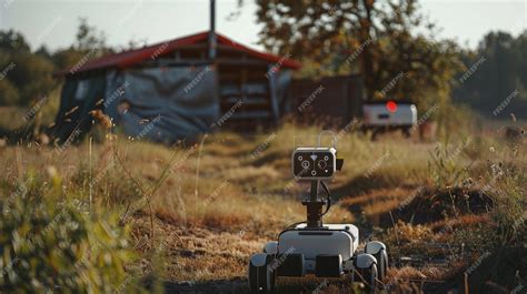 Ai Robots Conducting Environmental Monitoring In A Remote Field