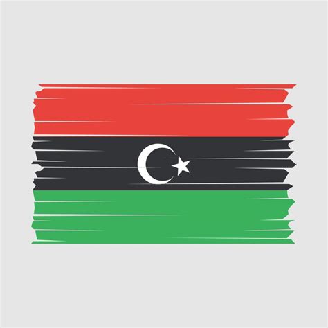 Libya Flag Vector 21842136 Vector Art At Vecteezy