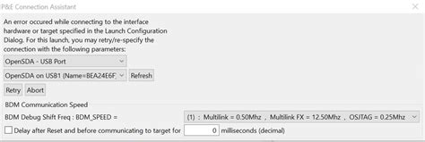 Opensda Port Error When Ide Debugging Nxp Community