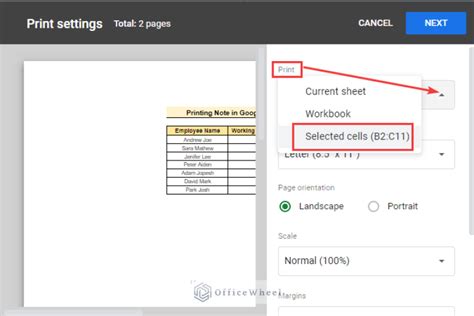 How To Print Notes In Google Sheets With Quick Steps