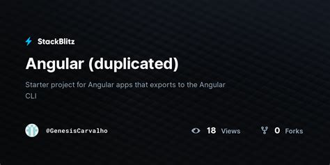 Angular Duplicated Stackblitz Angular Duplicated Stackblitz