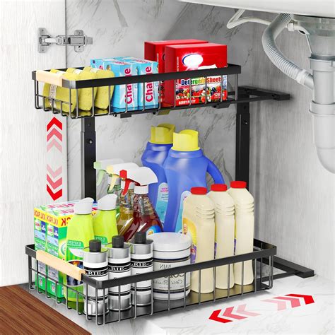 Turfson Kitchen Under Sink Organizer And Storage2 Tier