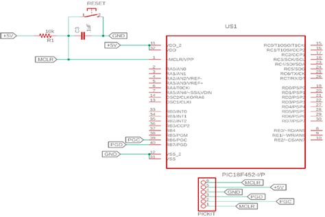 Pic18f452 Programming Circuit Pic Microcontroller Microcontrollers