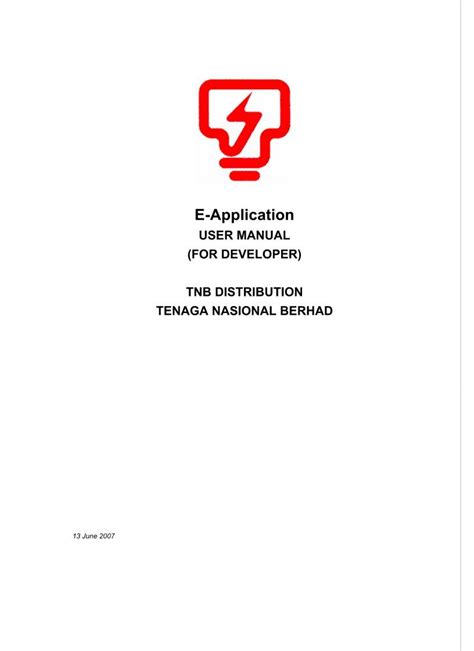 Tnb E Application Form ≡ Fill Out Printable Pdf Forms Online