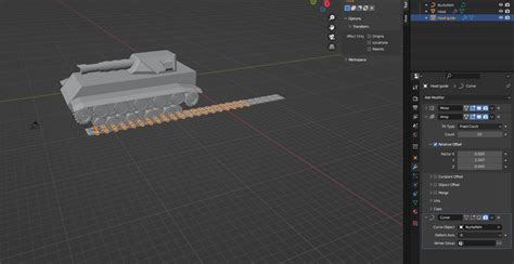 I Want To Use An Array Modifier Plus A Curve Modifier To Wrap My Treads