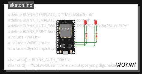 Blynk Led Wokwi ESP STM Arduino Simulator