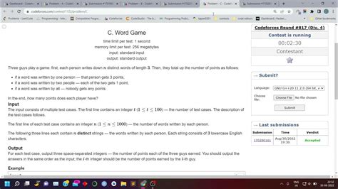 Codeforces Round 817 Div 4 Solutions Youtube
