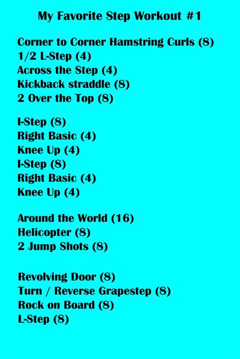 Step Aerobics Workout Step Instructions At