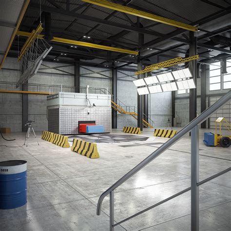 Crash Test Laboratory Model Turbosquid 1510012