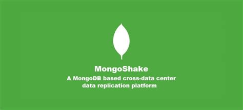 使用 MongoShake 实现 MongoDB 数据同步 George s Blog