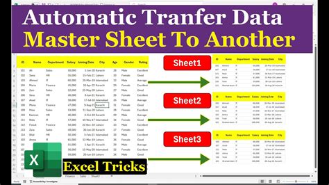 Automatically Transfer Data From One Sheet To Another In Excel Step By Step Guide Youtube