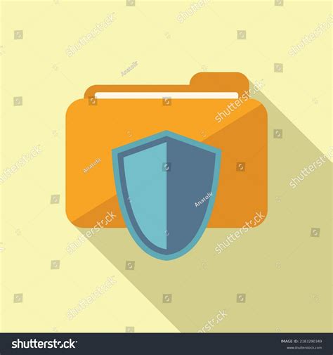 Secured Database Icon Flat Vector Platform Stock Vector Royalty Free 2183290349 Shutterstock
