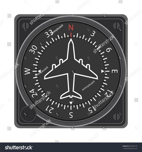 Directional Gyro Indicator Stock Vector Illustration 402283126 Shutterstock