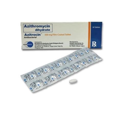 Azitrocin Azithromycin 500mg Tablet X 1 Xalmeds