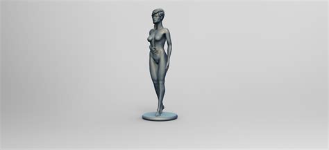 Female Nude Miniature D Model D Printable CGTrader