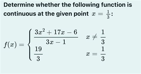 Solved Determine Whether The Following Function Is