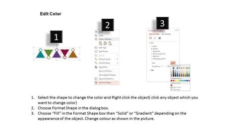 Four Triangles Process Flow Infographic Powerpoint Template