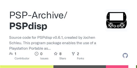 Releases PSP Archive PSPdisp GitHub