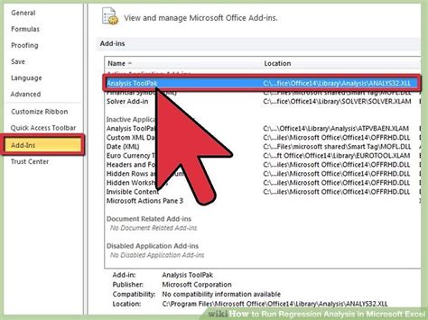 3 Ways To Run Regression Analysis In Microsoft Excel Wikihow
