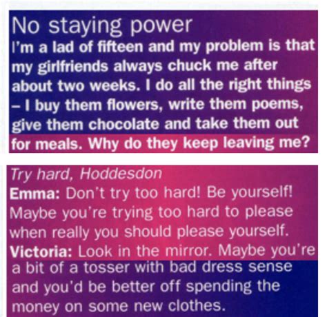 Victoria Beckhams No Nonsense Responses In This Old Spice Girls Advice