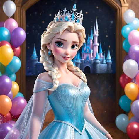 تصویرسازی دیجیتال تولد پرنسس السا با کیفیت کودکانه 1722440