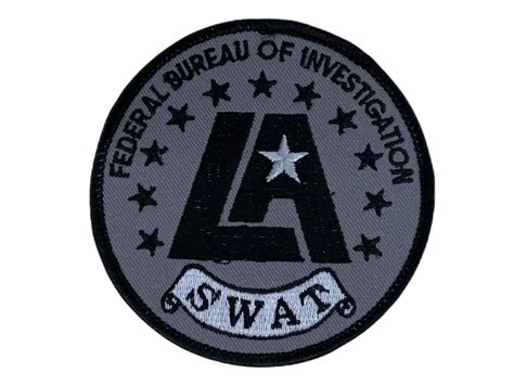 Us Federal Bureau Of Investigation La Swat Patch Military Antiques