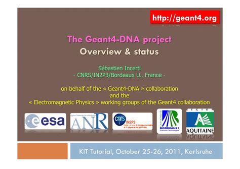 pdf the geant4 dna project overview and 2p3 fr img pdf