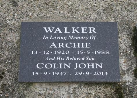 Colin John Walker 1947 2014 Find A Grave Memorial
