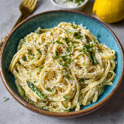 Creamy Lemon Feta Pasta With Asparagus And Fresh Herbs Cooking Kitchn