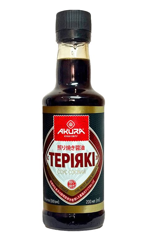 Соевый соус «Терияки» для маринадов и барбекю, 200 мл, Akura ️ Купить в ...