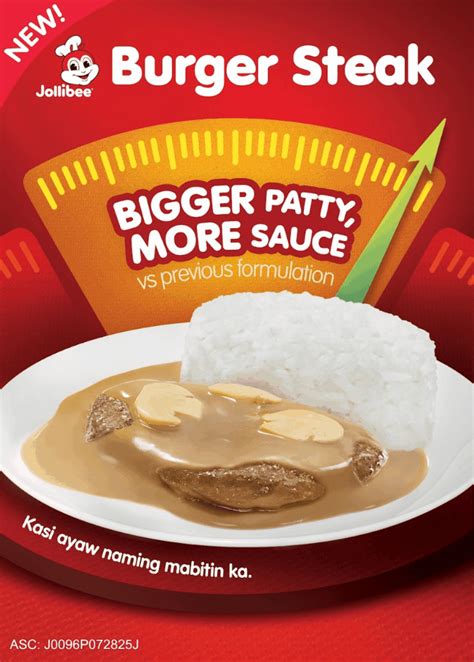 Di Ka Bitin Sa All New Jollibee Burger Steak Jollibee Brings All Out