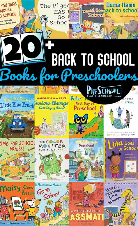 Back To School Books For Preschoolers To Read On The First Day