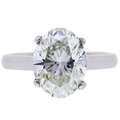 Tiffany And Co 4 22 Carat Diamond Platinum Engagement Ring At 1stdibs