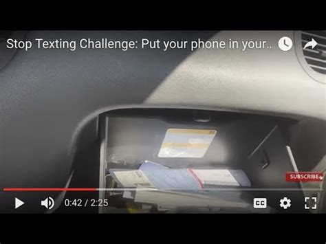 Stop Texting Challenge Put Your Phone In Your Glove Box Youtube