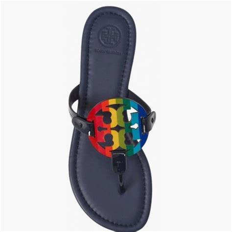 Tory Burch Shoes Tory Burch Miller Flip Flops Rainbow Poshmark