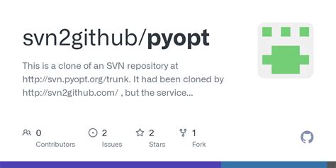 github svn2github pyopt this is a clone of an svn repository at