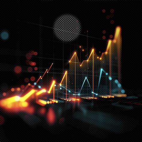 Premium PSD Business Graph Chart Transparent Background
