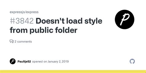 Doesnt Load Style From Public Folder · Issue 3842 · Expressjsexpress · Github