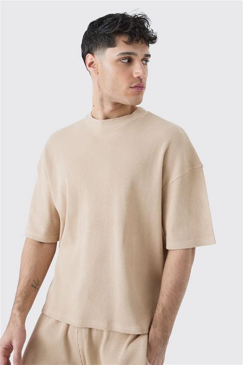 Oversized Boxy Waffle T Shirt Oversized Tshirt Oversized Oversize Tshirt Outfits
