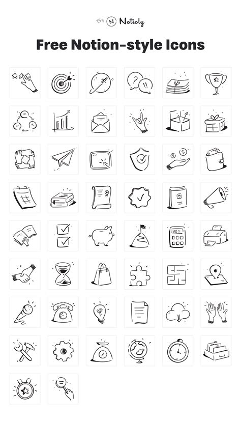 50 Free Notion Style Icons Artofit