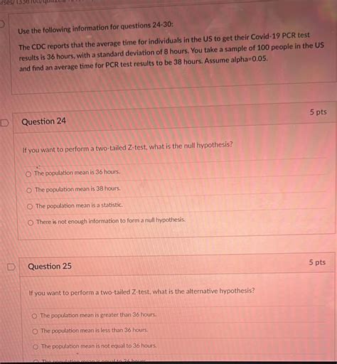 Solved If You Want To Perform A Two Tailed Z Test What Is