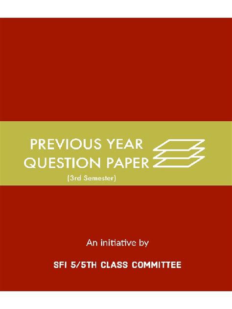 3rd Sem Previous Year Qp Pdf Jurisprudence Precedent