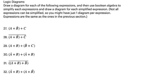 Solved Logic Diagrams Draw A Diagram For Each Of The Chegg Com