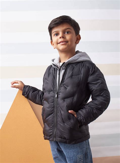 تسوق جاكيت سادة بقبّعة اون لاين ماكس السعودية