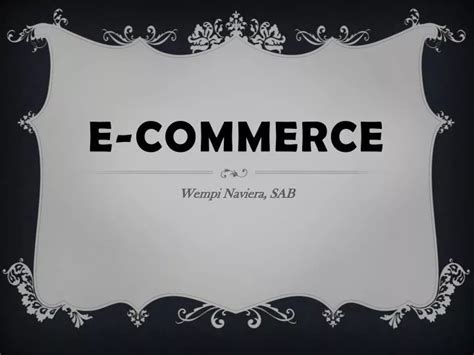PPT E Commerce PowerPoint Presentation Free Download ID