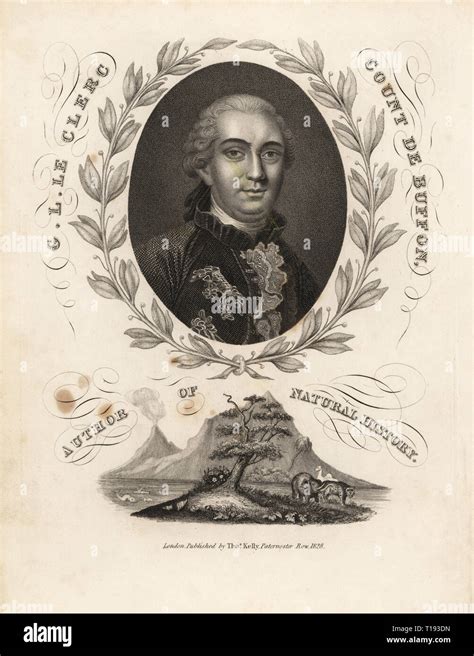 Portrait Of Count Georges Buffon Inside Laurel Garland Copperplate From William Smellies